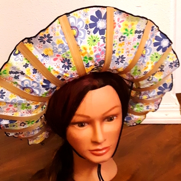 Accessories | Unique Folding Fan Style Garden Hat | Poshmark